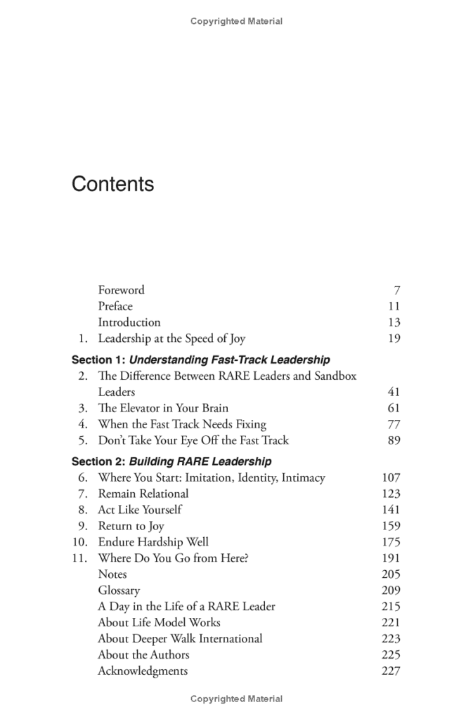 Rare Leadership - Book - Deeper Walk International